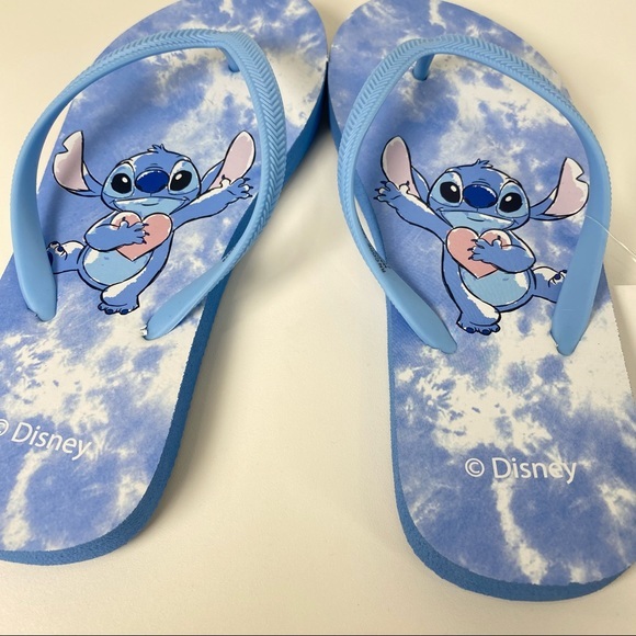 Disney | Shoes | Disney Lilo And Stitch Stitch Summer Flip Flops ...